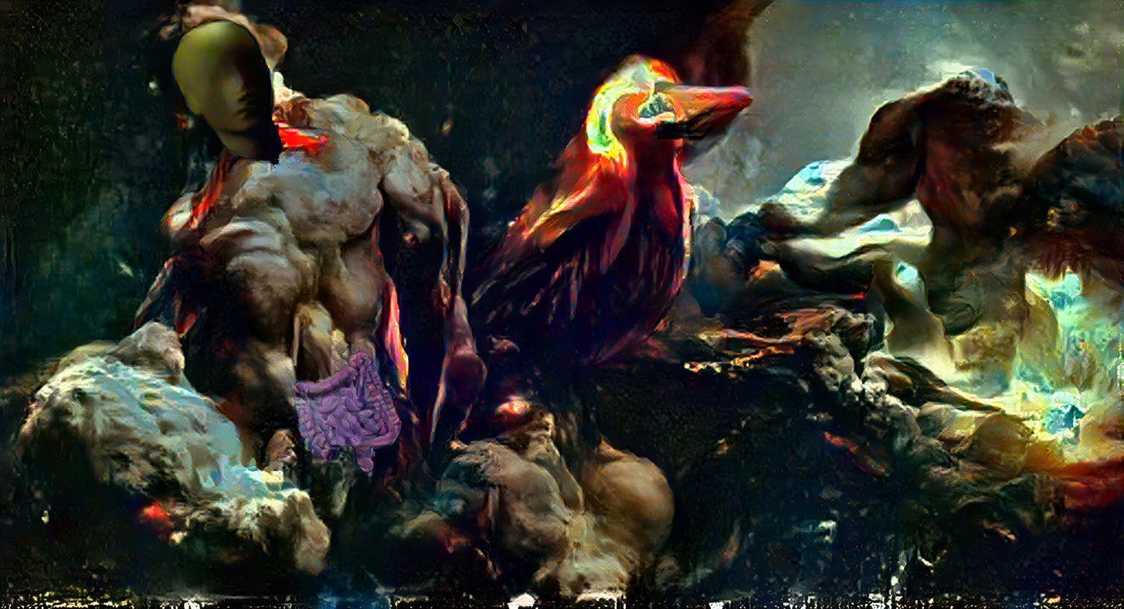 Prometheus's Liver Eaten by a Bird - AI Generated Artwork - NightCafe ...