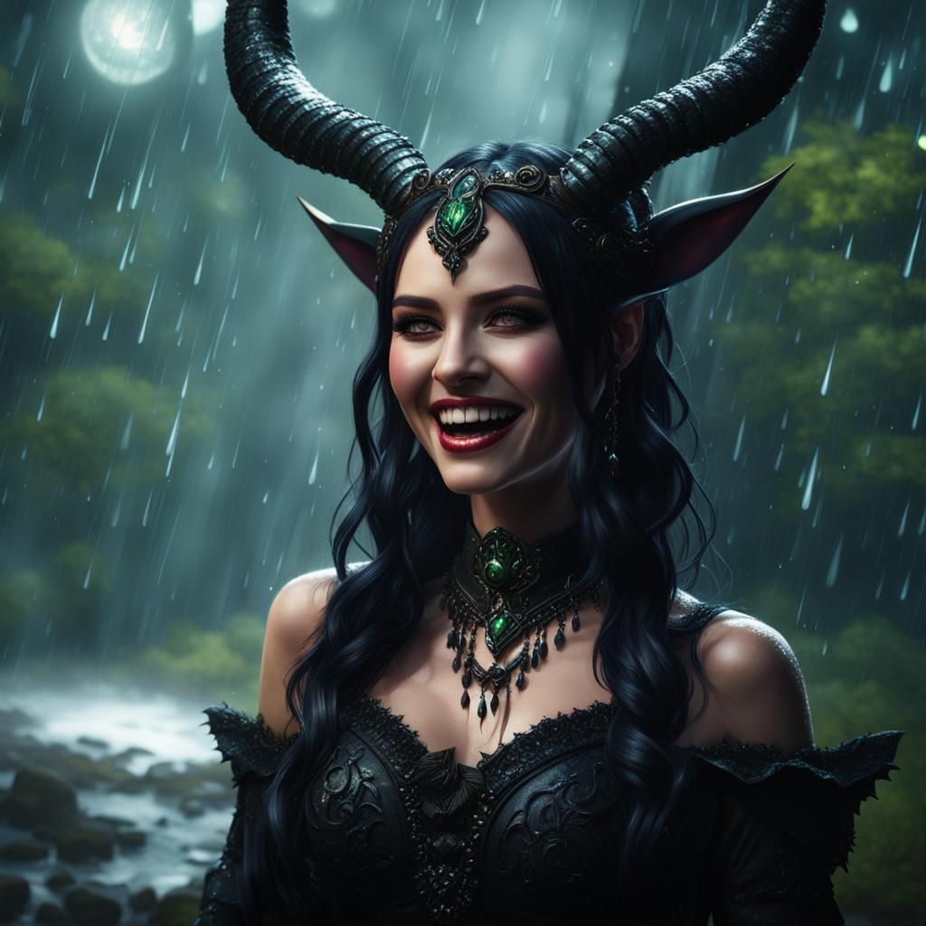 Laughing Demoness - AI Generated Artwork - NightCafe Creator
