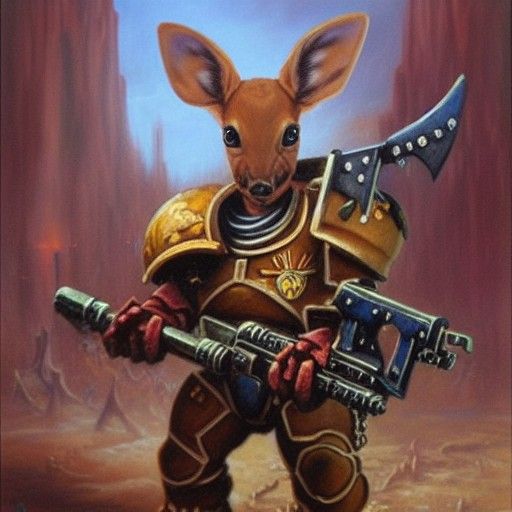 Warhammer 40k Deer Warrior : r/nightcafe