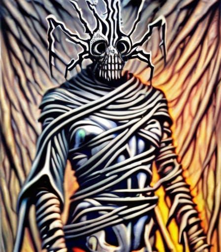 Devil God of Bone - AI Generated Artwork - NightCafe Creator