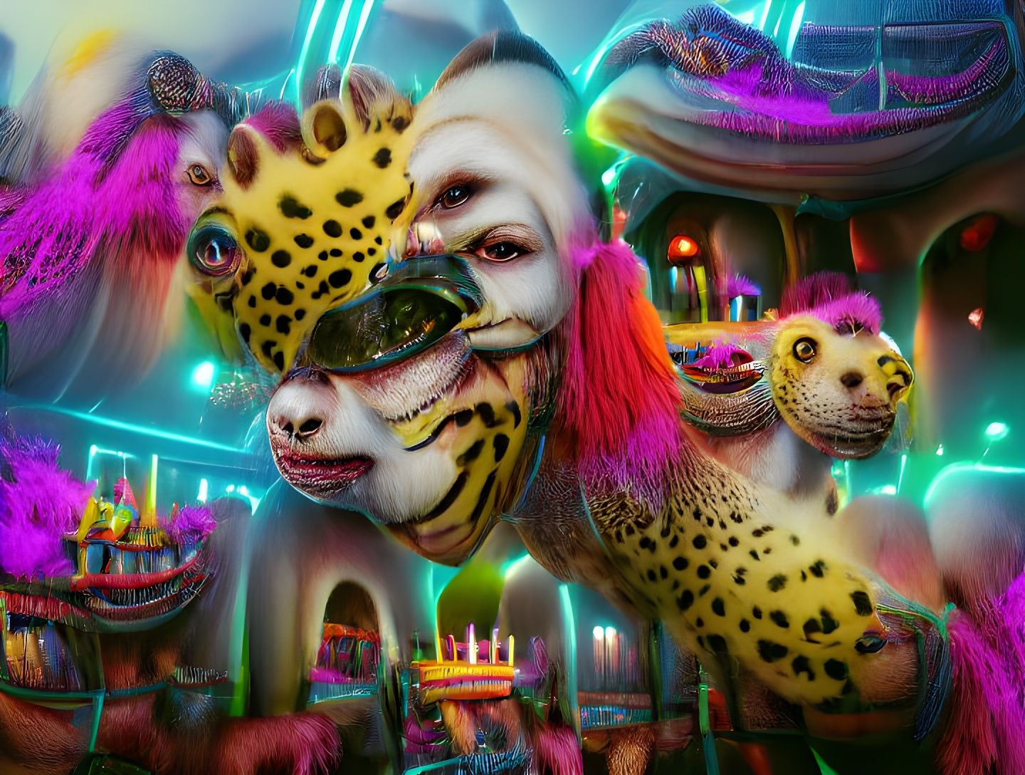 Freakshow Funhouse - AI Generated Artwork - NightCafe Creator