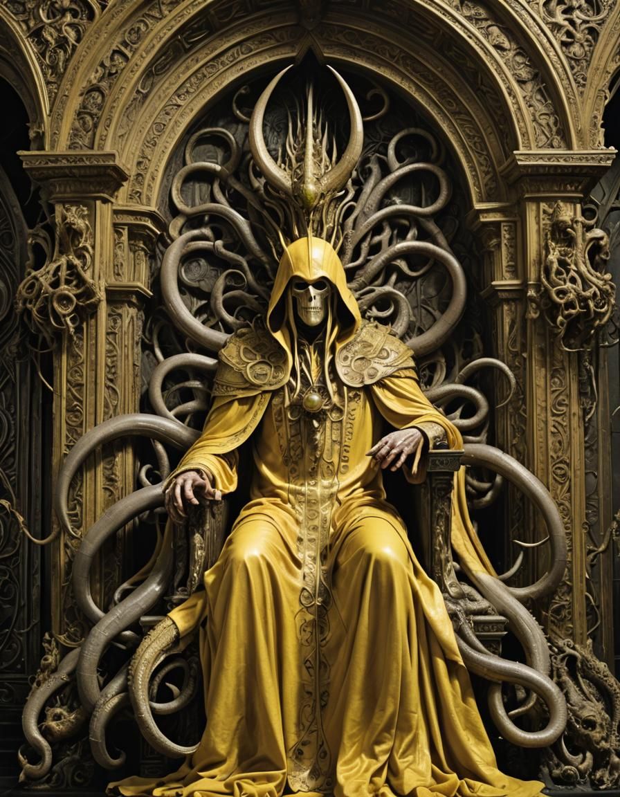 The Yellow King Enthroned - AI Generated Artwork - NightCafe Creator