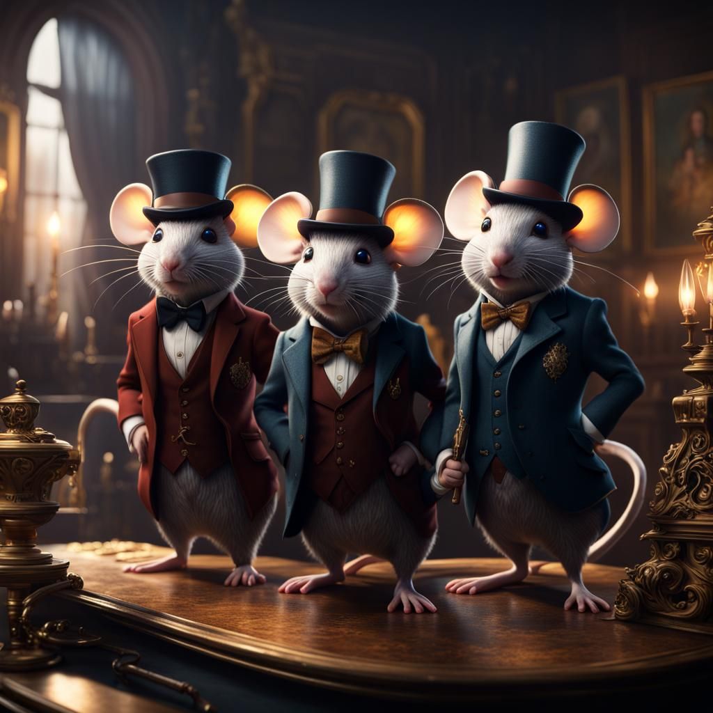 Fancy Mice 🎩 - AI Generated Artwork - NightCafe Creator