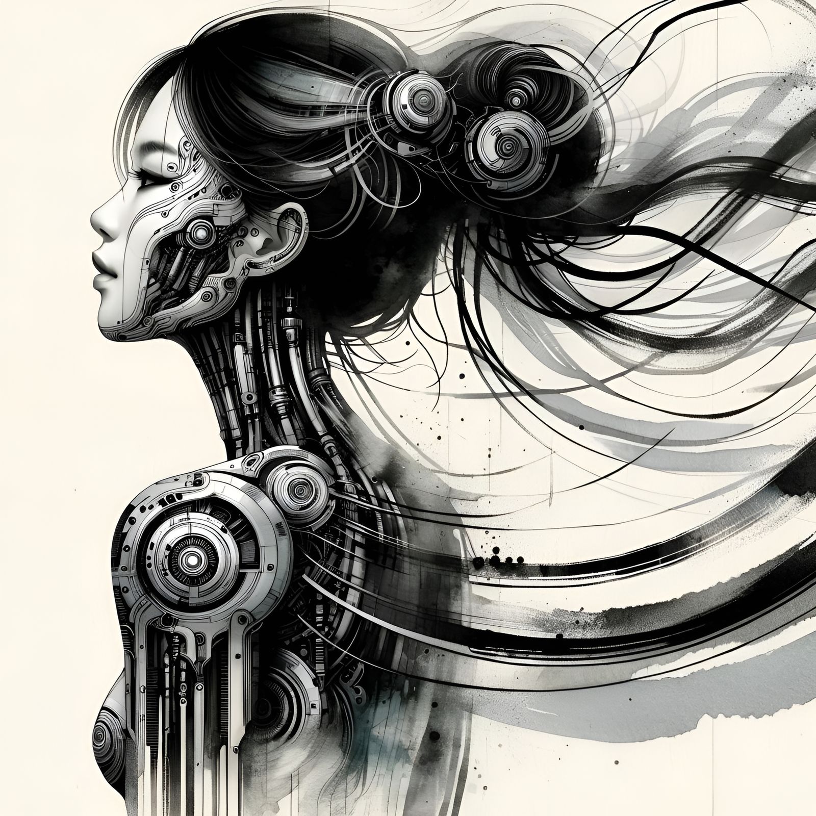 Ancient Cyborg - AI Generated Artwork - NightCafe Creator