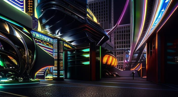 Multicolor Aliens Rase in Tokyo Day Epic cinematic brilliant stunning ...