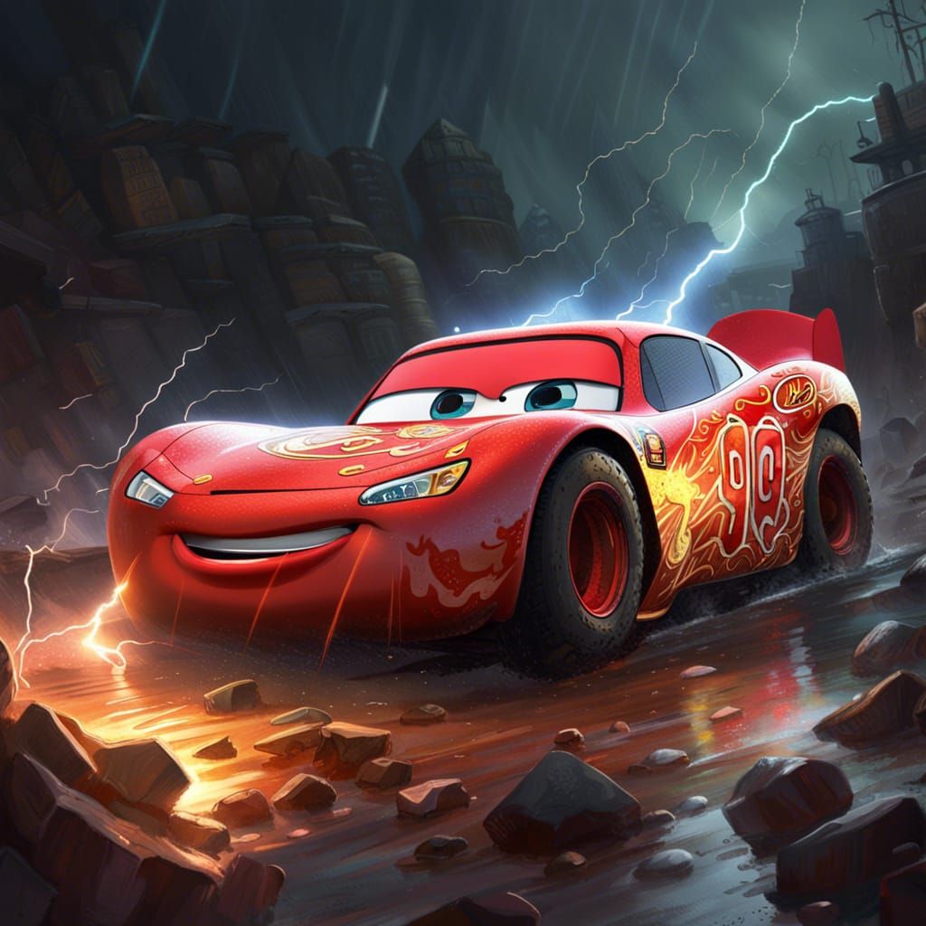 Lightning McQueen - AI Generated Artwork - NightCafe Creator