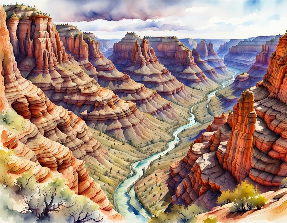 A Canyon in Arizona - AI Generated Artwork - NightCafe Creator