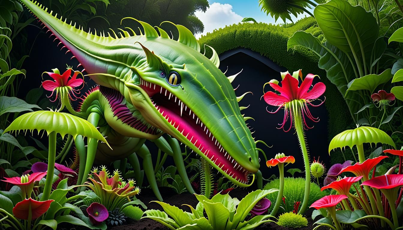 Little garden monster - AI Generated Artwork - NightCafe Creator