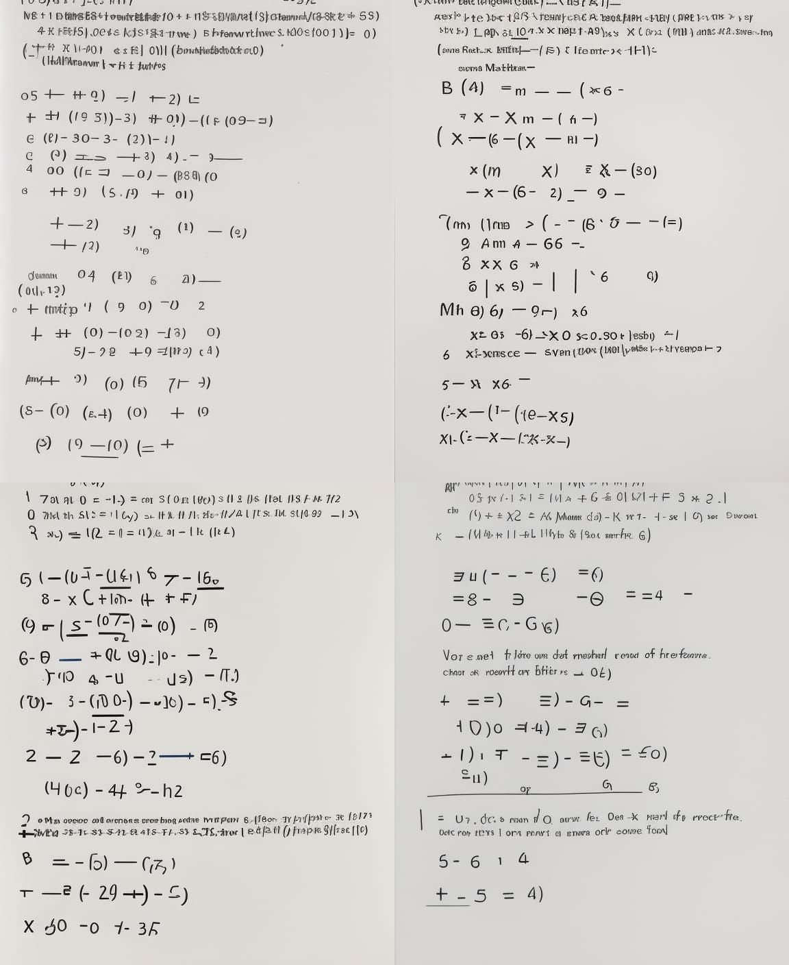 handwritten math text - AI Generated Artwork - NightCafe Creator