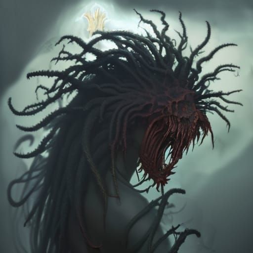 Unholy Horror Queen - AI Generated Artwork - NightCafe Creator