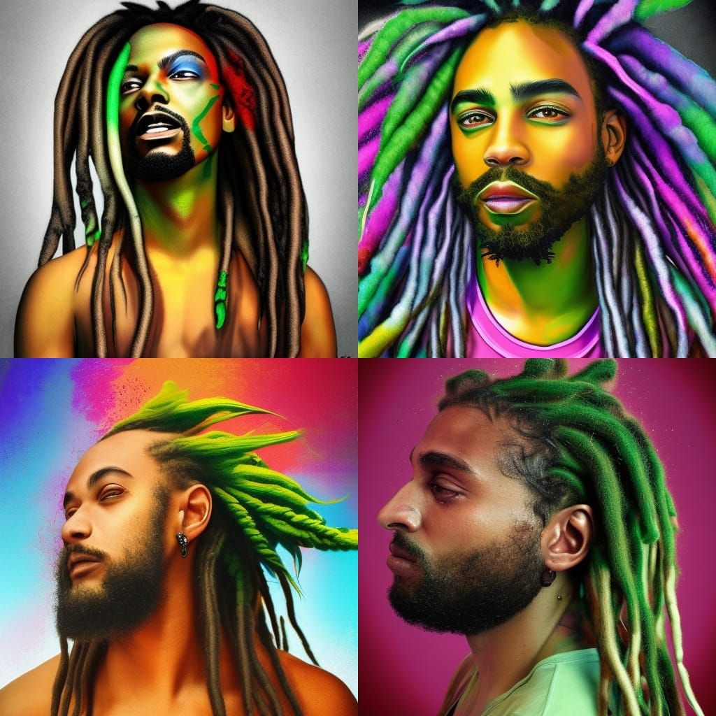 CANNABIS,DREADLOCKS - AI Generated Artwork - NightCafe Creator