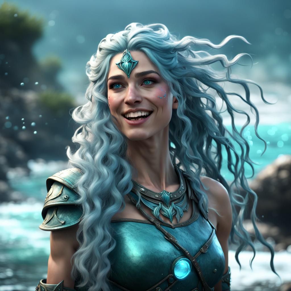 Female water genasi druid - AI Generated Artwork - NightCafe Creator