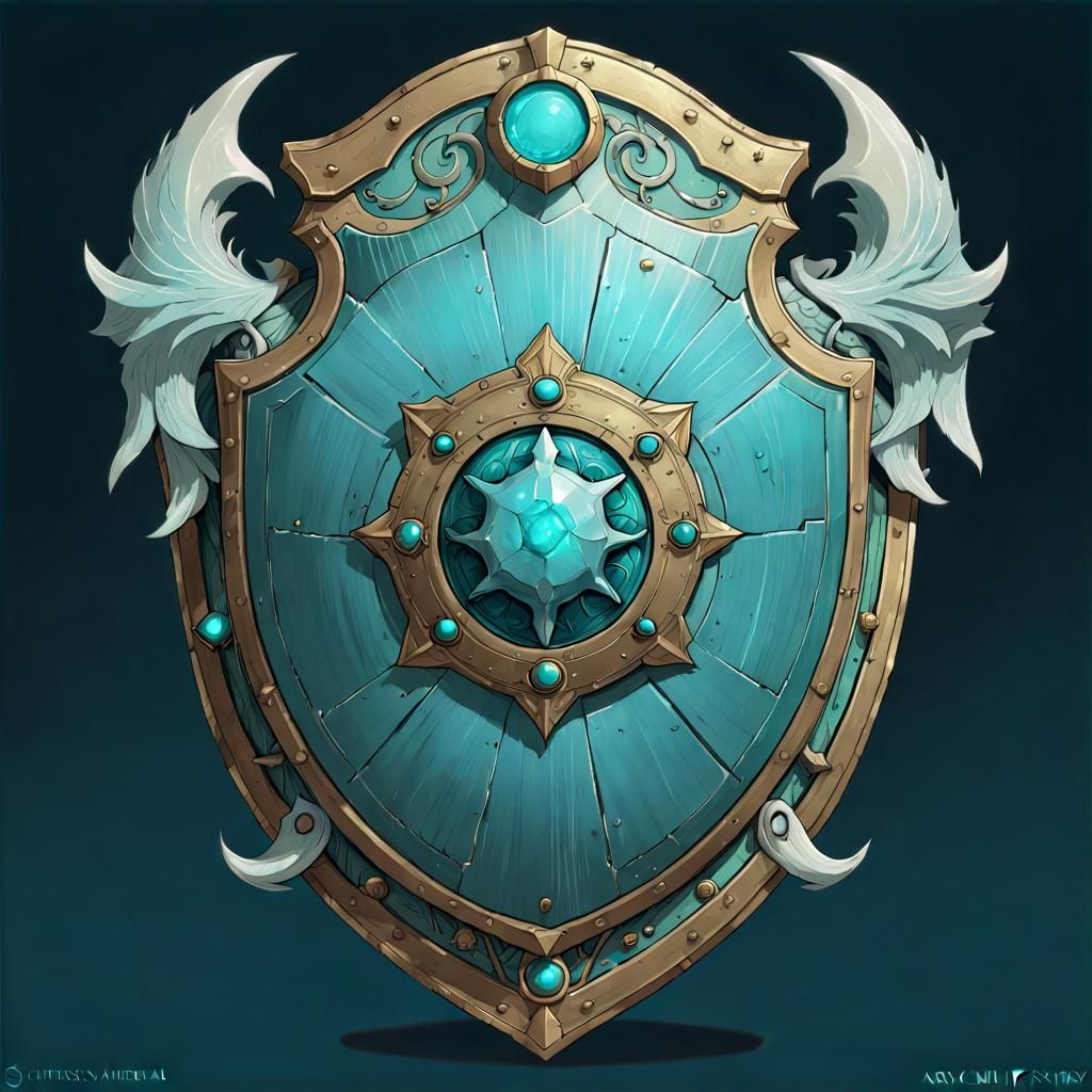 Atlantis knight shield - AI Generated Artwork - NightCafe Creator