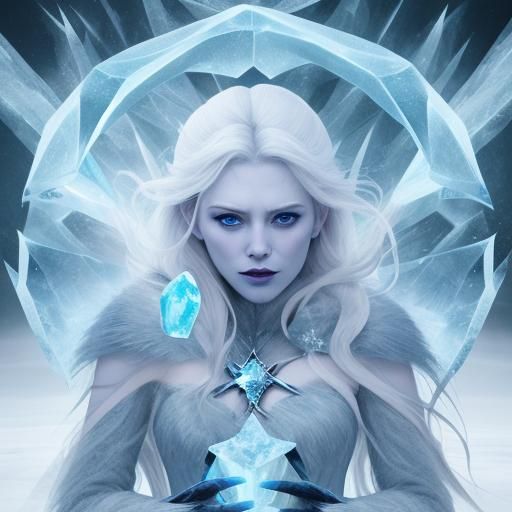 ice witch of the north - AI Generated Artwork - NightCafe Creator