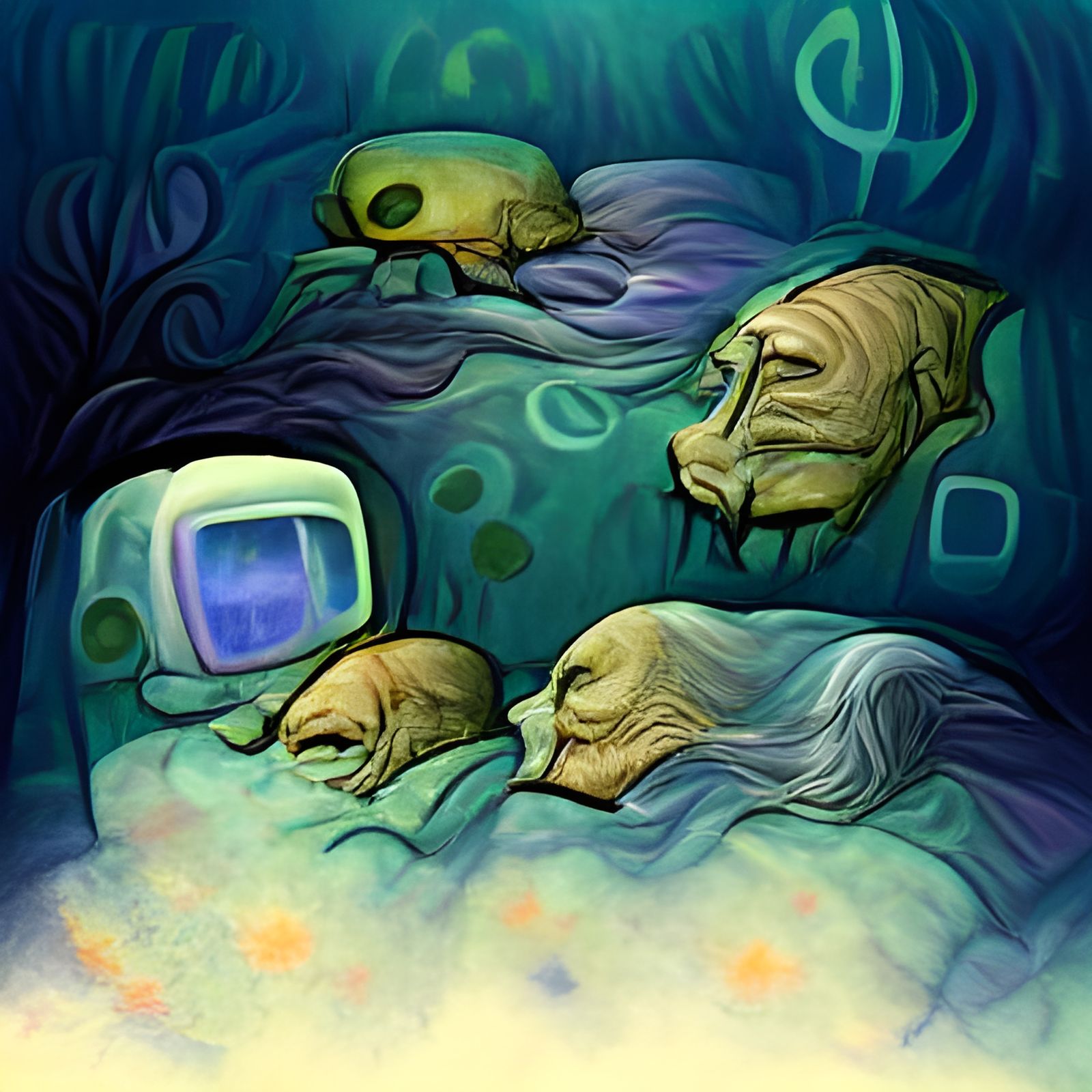 The old ones slumber but we can hear their dreams from beyond the deep ...