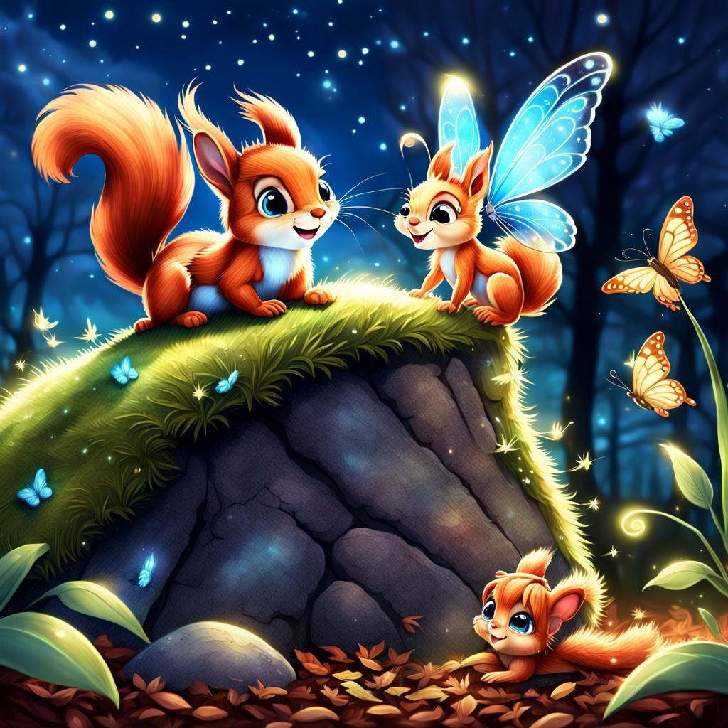 Squirrels - AI Generated Artwork - NightCafe Creator