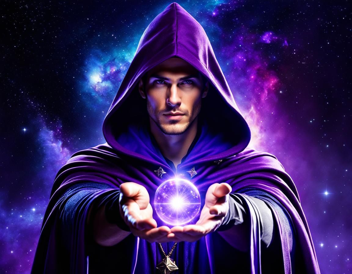 Purple Sorcerer - AI Generated Artwork - NightCafe Creator