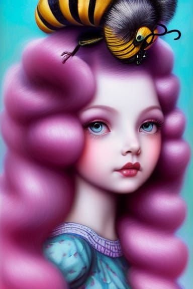 Bee princess - AI Generated Artwork - NightCafe Creator