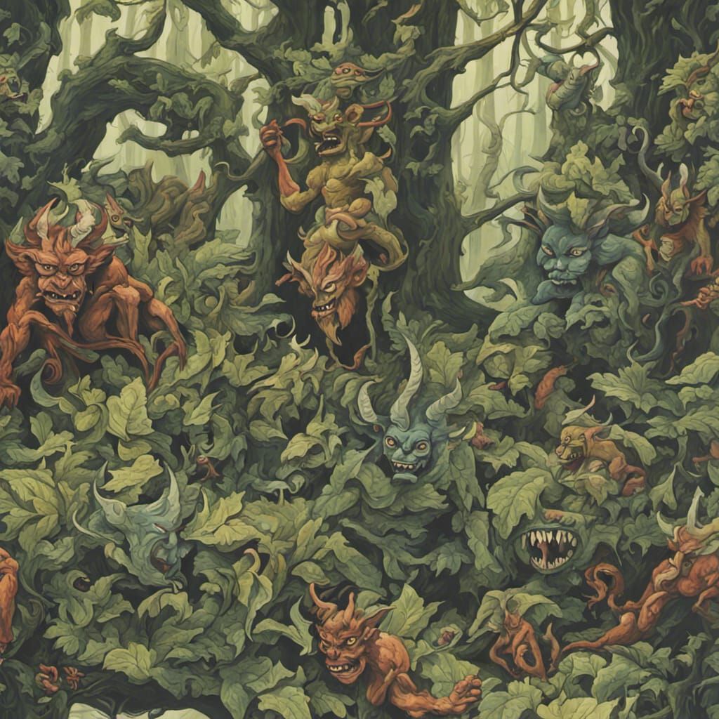Forest Demons Series - AI Generated Artwork - NightCafe Creator