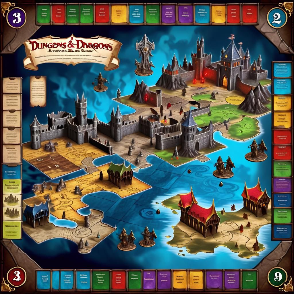 Dungeons & Dragons board game - AI Generated Artwork - NightCafe Creator