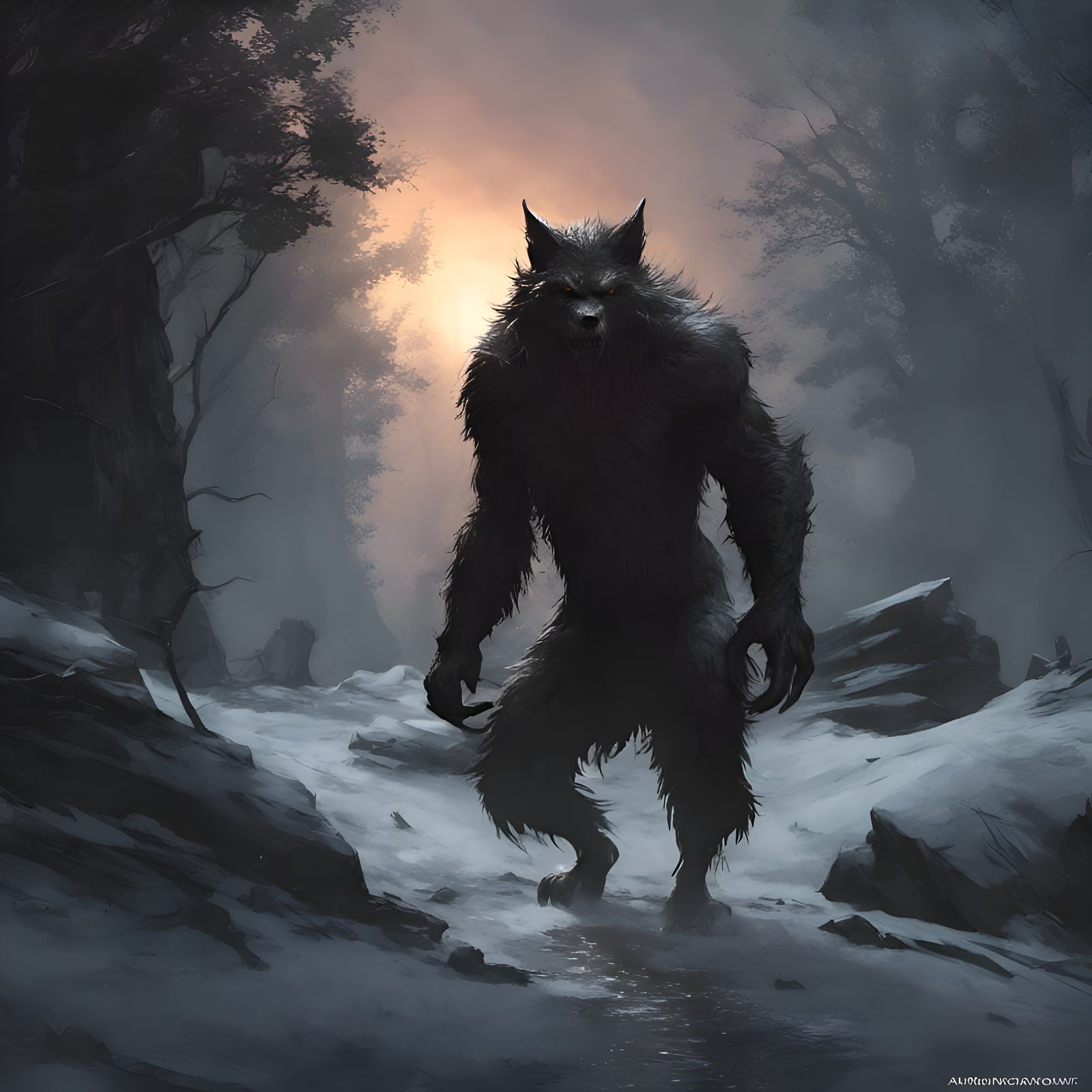 Werewolf - AI Generated Artwork - NightCafe Creator