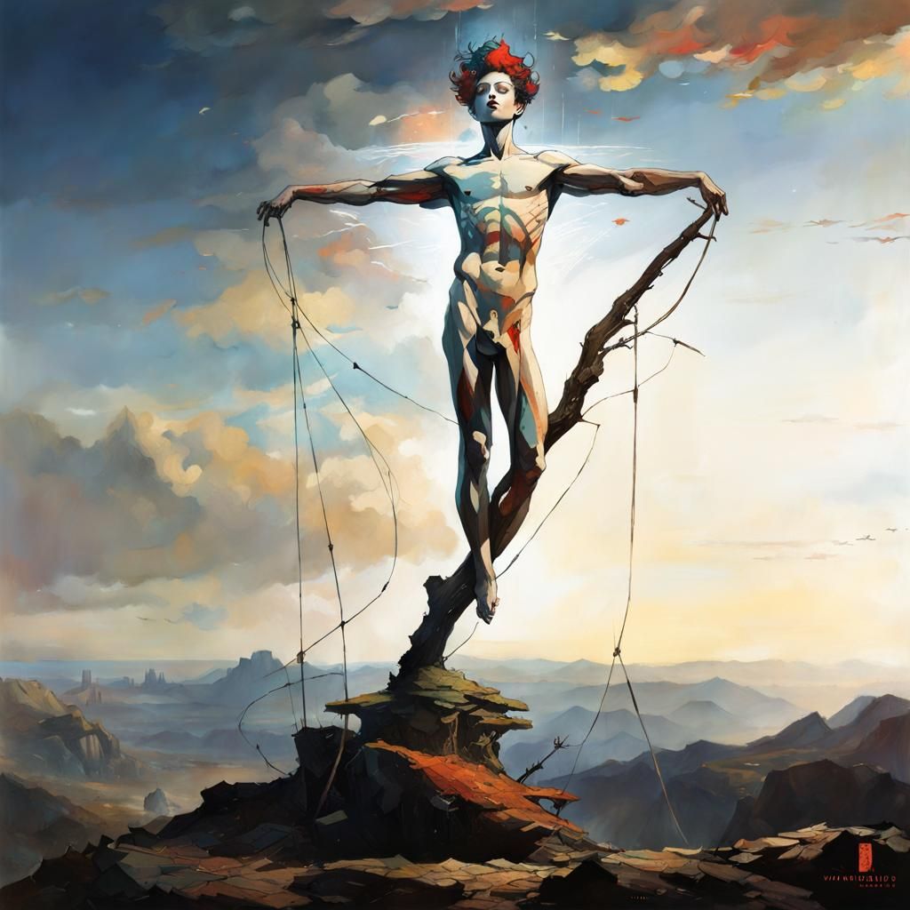 equilibrist ((whole_body_portrait) of (equilibrist:2)) by egon_schiele ...