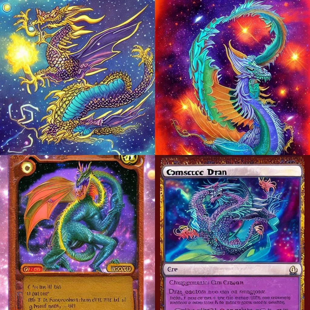 Cosmic Dragon - AI Generated Artwork - NightCafe Creator