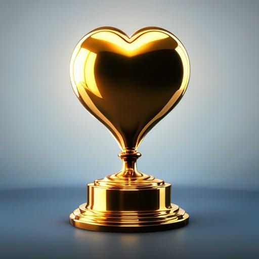 Dark Heart Trophy - AI Generated Artwork - NightCafe Creator