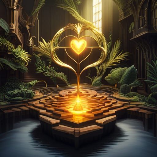 Heart Trophy Ruins - AI Generated Artwork - NightCafe Creator