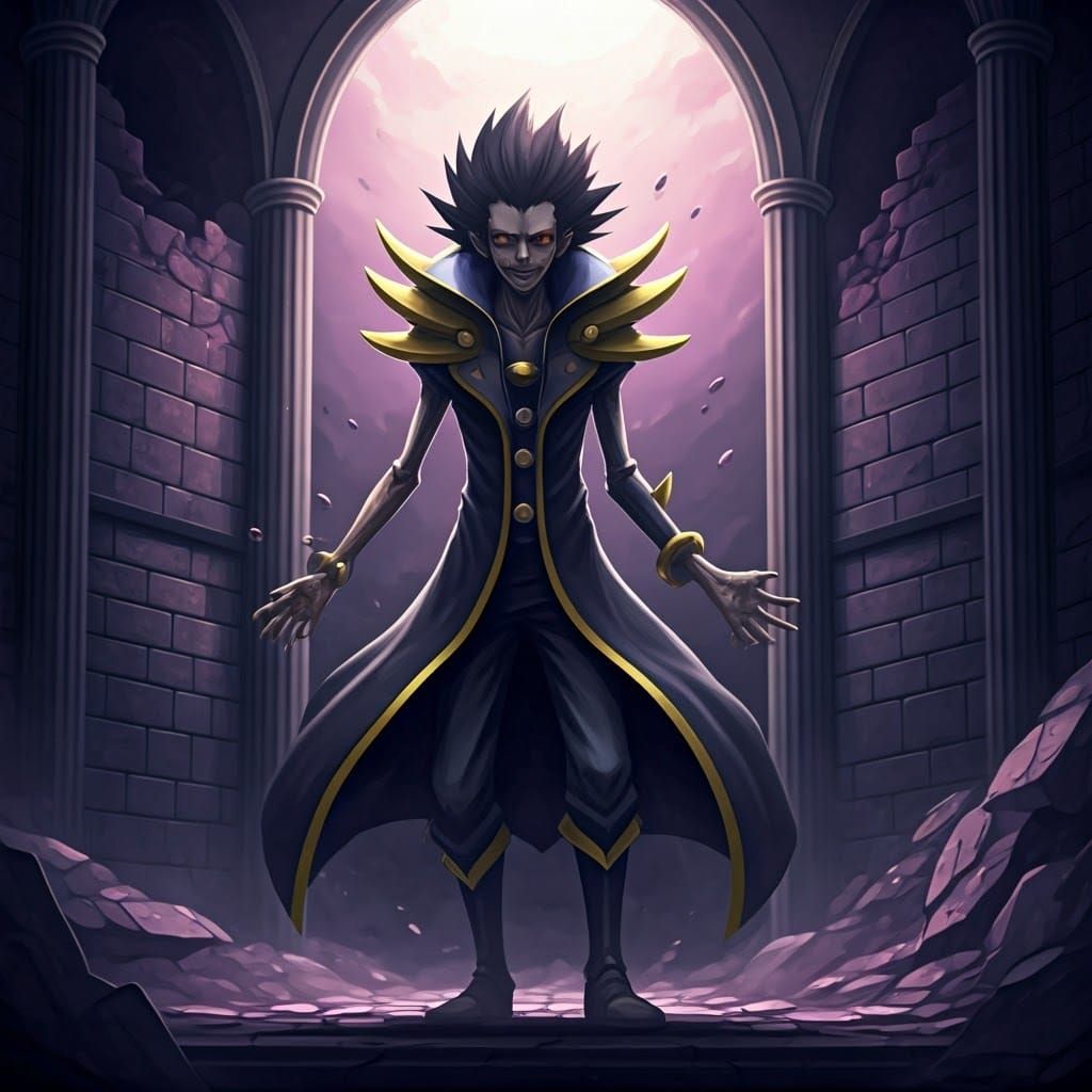 Defeated Foe Unleashes Madness in Lavender Tower - AI Art