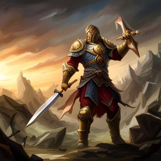 Gilded Knight - AI Generated Artwork - NightCafe Creator
