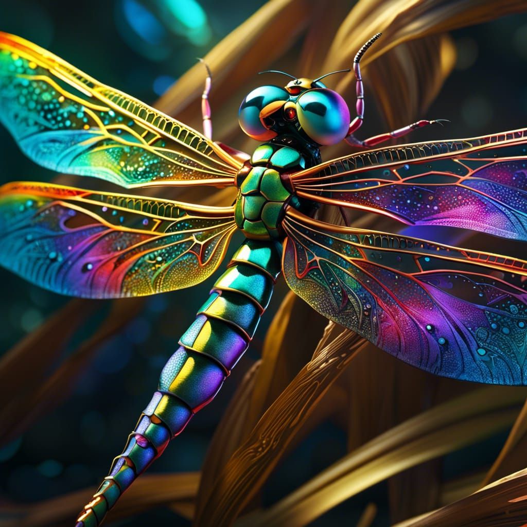 Adam's emerald dragonfly - AI Generated Artwork - NightCafe Creator
