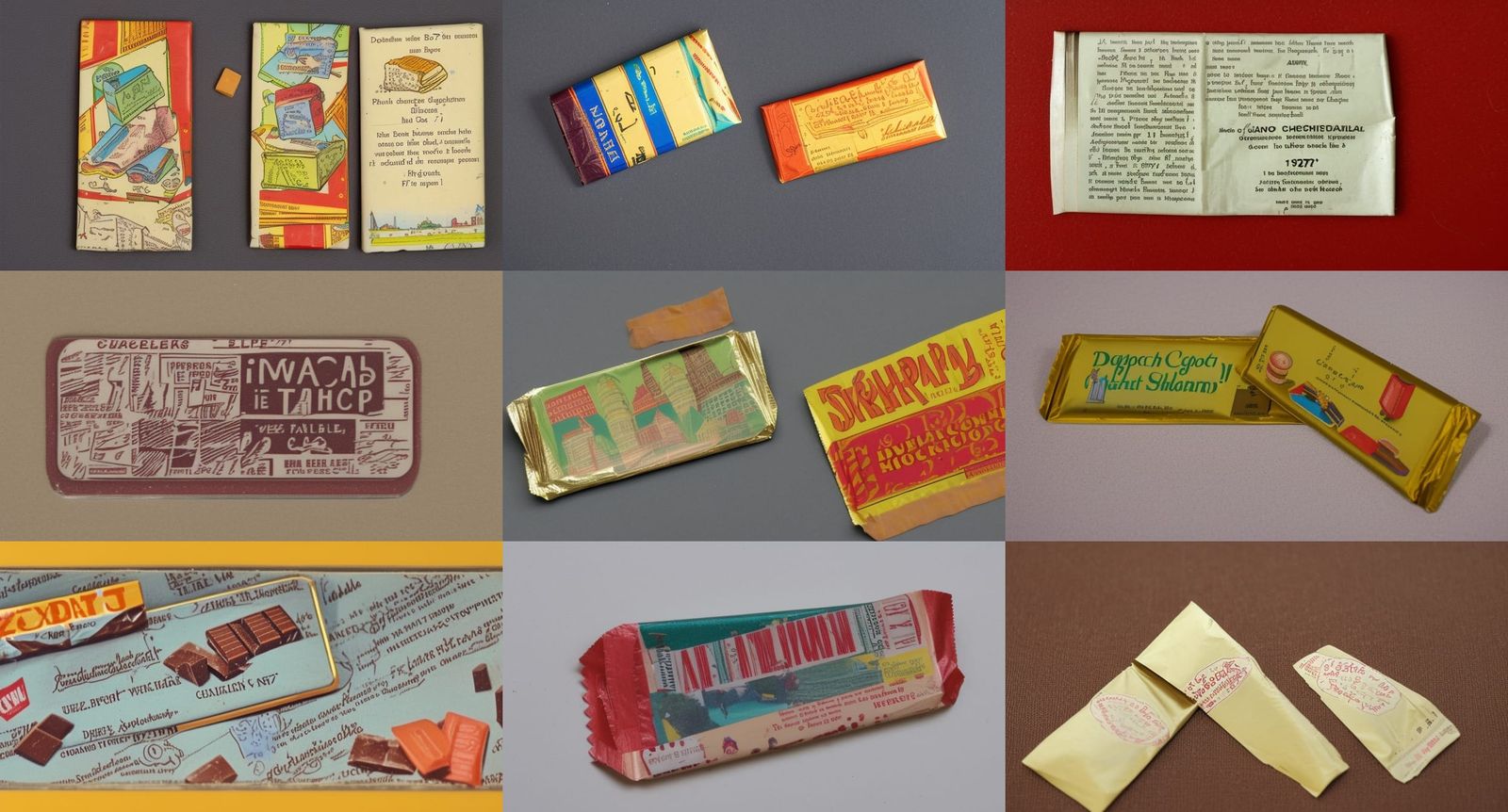 Wrapper from a 1977 Dutch chocolate bar; the student who ate the candy ...