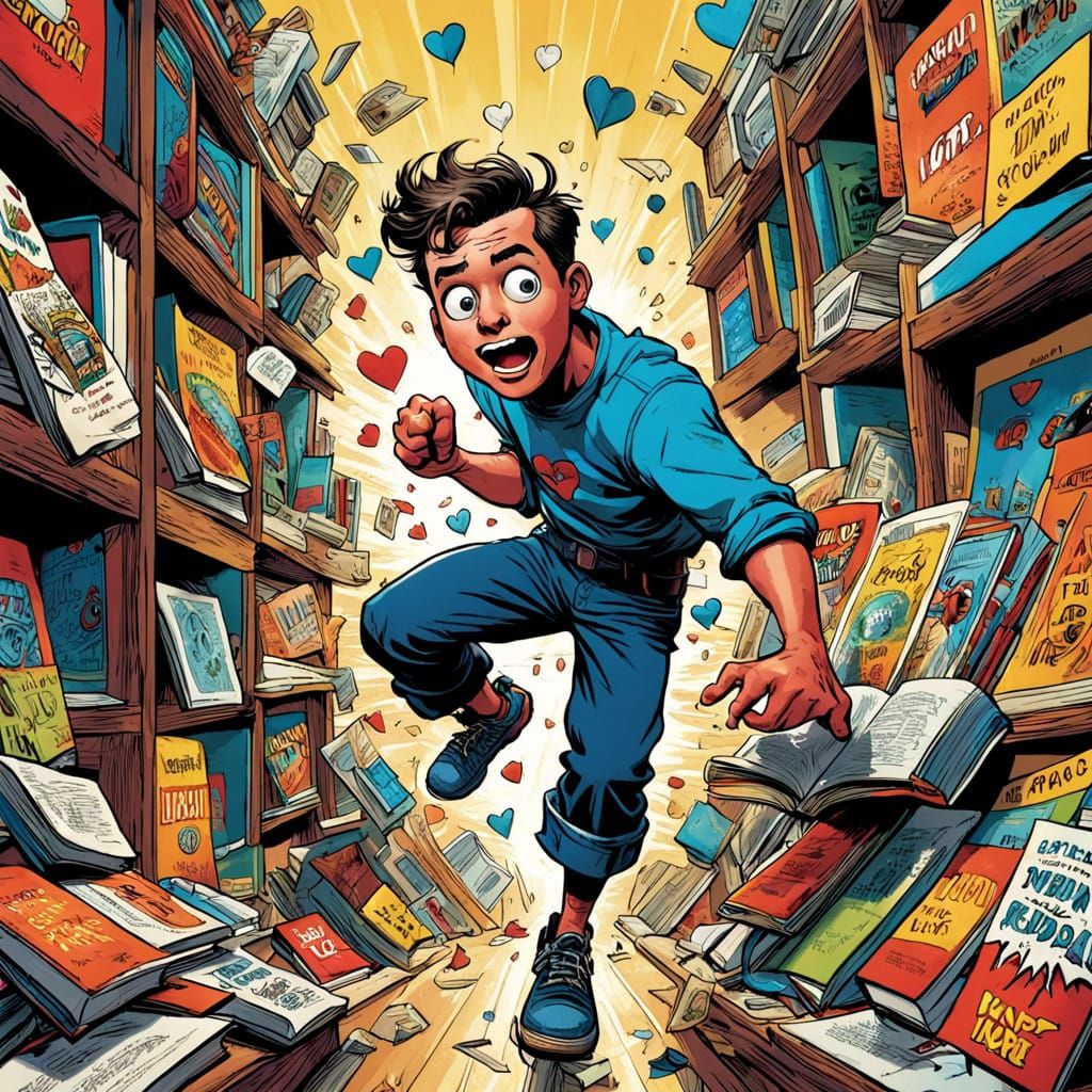 A playful scene in comic style. - Sunday Funnies Inspired Co...