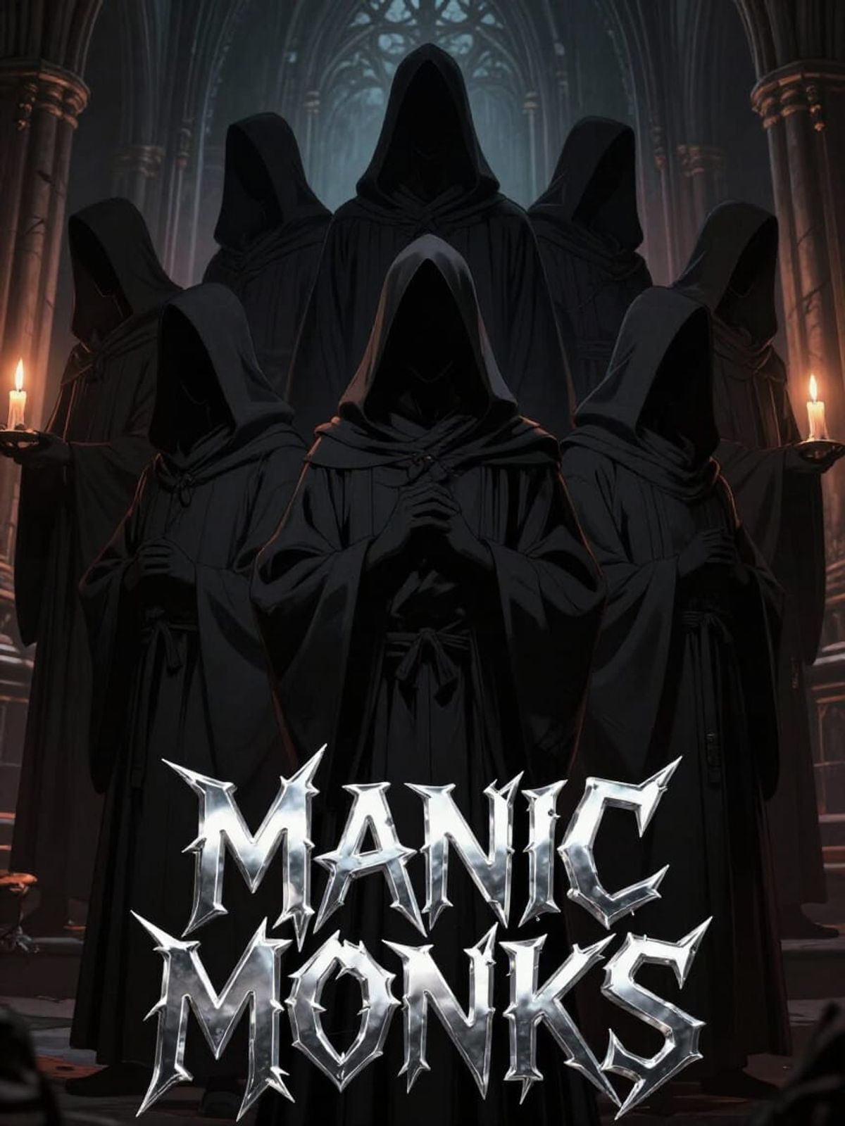 Manic Monks - Collection of AI Generated Art by Dark Angel Nyx - NightCafe