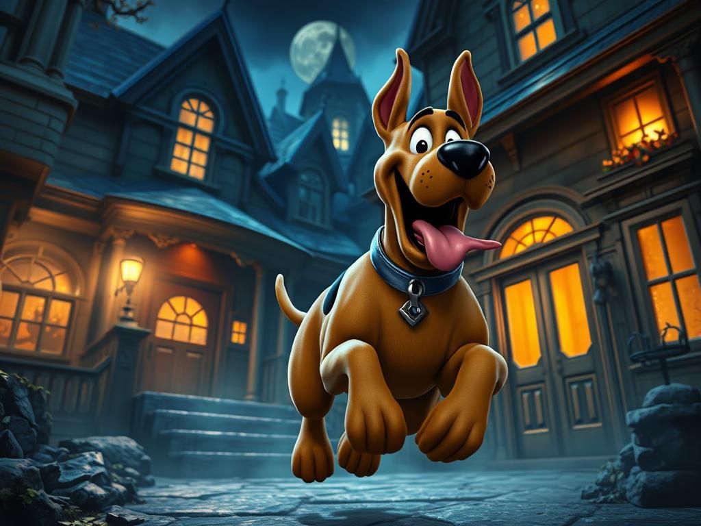 Scooby Doo hops ...- Daily challenge #705 - NightCafe