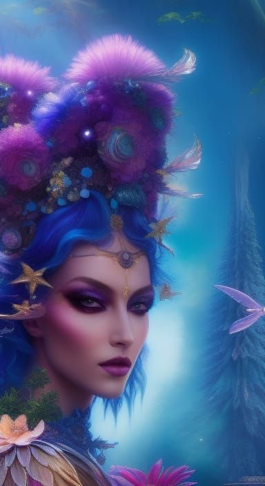 Purple Forest Pixie - AI Generated Artwork - NightCafe Creator