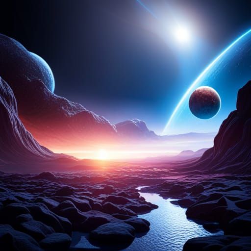 Space,Galactic,Void,Pixel,Metaverse,Spaceship Travels Between Planets ...