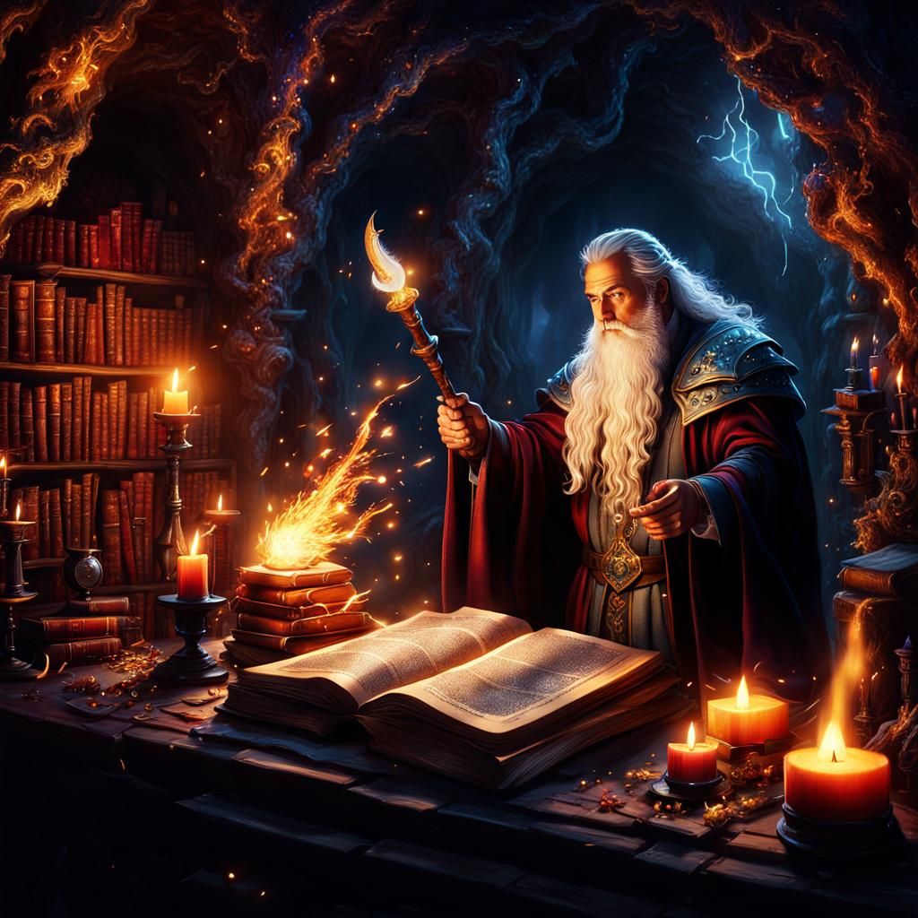 Merlin's hidden lair - 1 - AI Generated Artwork - NightCafe Creator