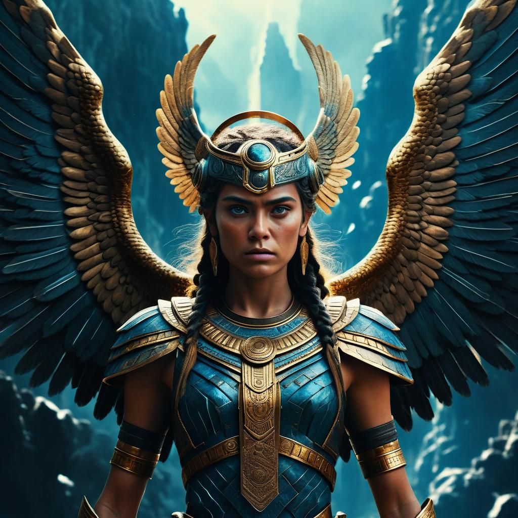 eye catching, imax shot, pretty face, beautiful but stern, fierce ...