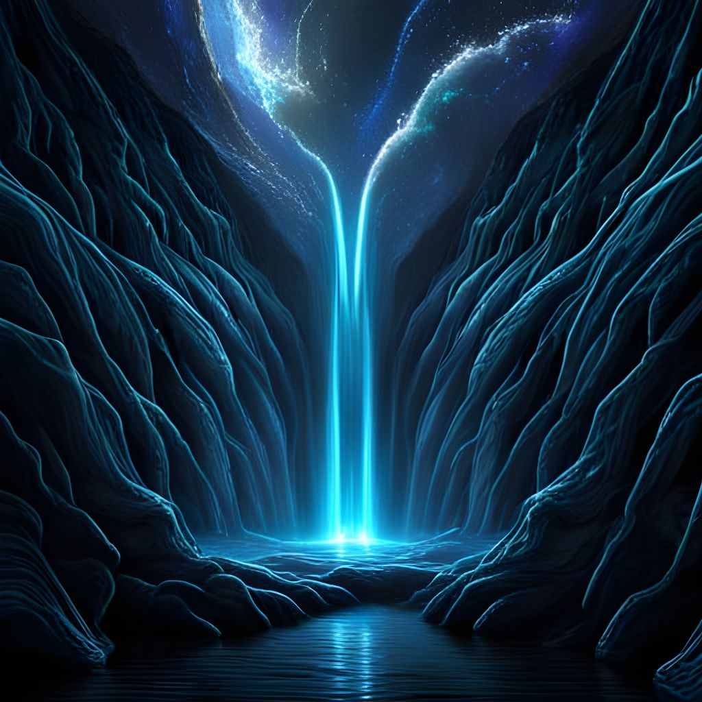 NEBULA FALLS - AI Generated Artwork - NightCafe Creator