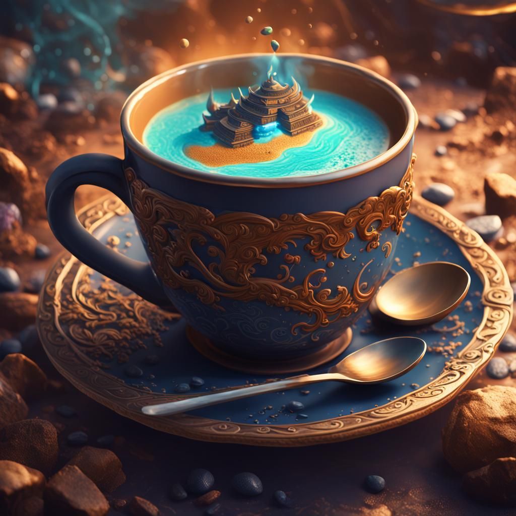 Java in a cup - AI Generated Artwork - NightCafe Creator
