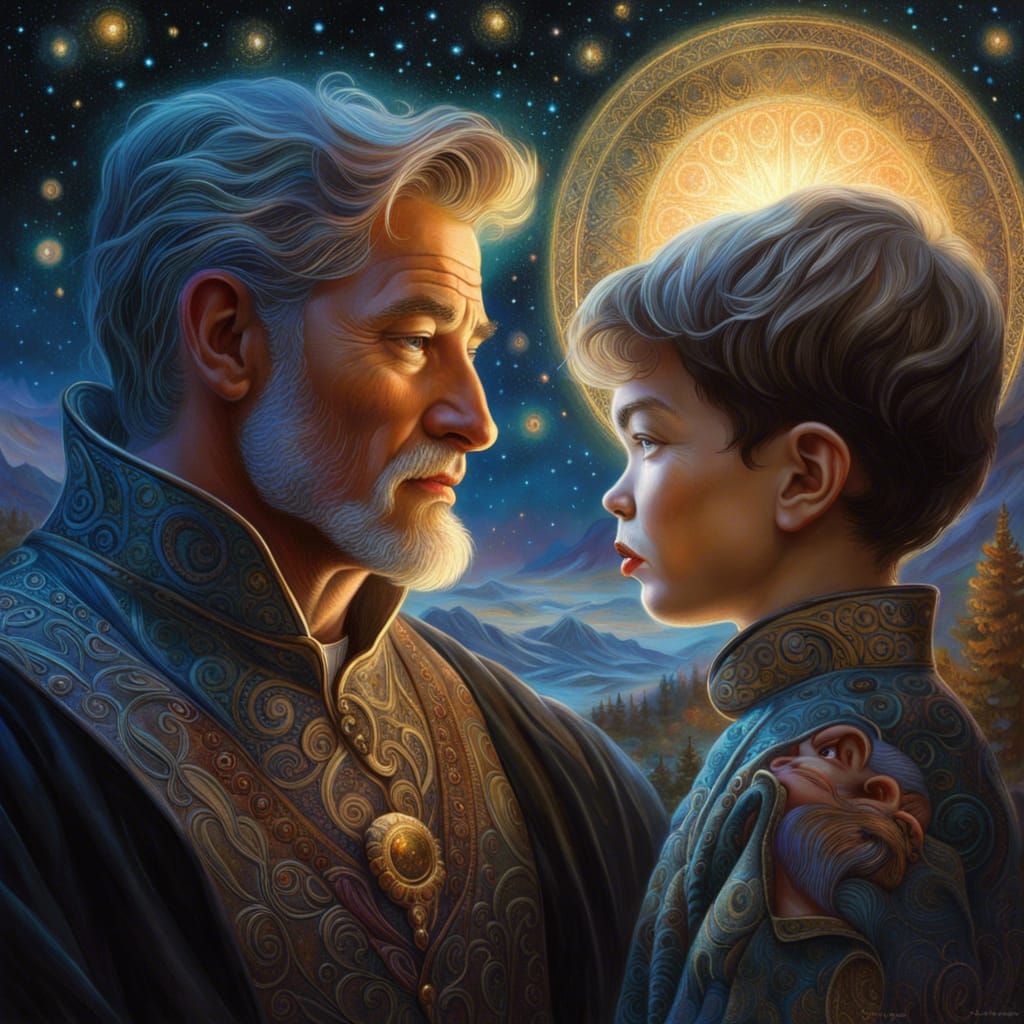 father and son - AI Generated Artwork - NightCafe Creator