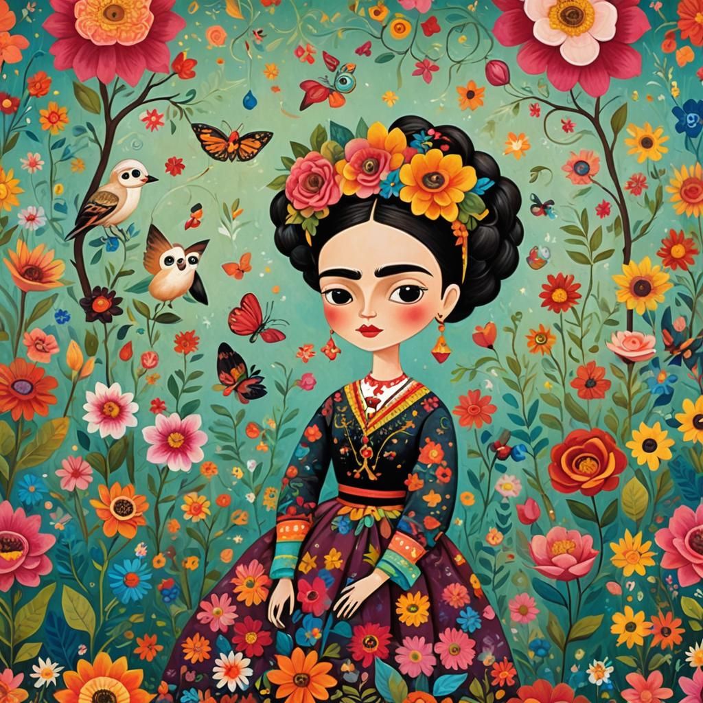 Frida Kahlo - AI Generated Artwork - NightCafe Creator