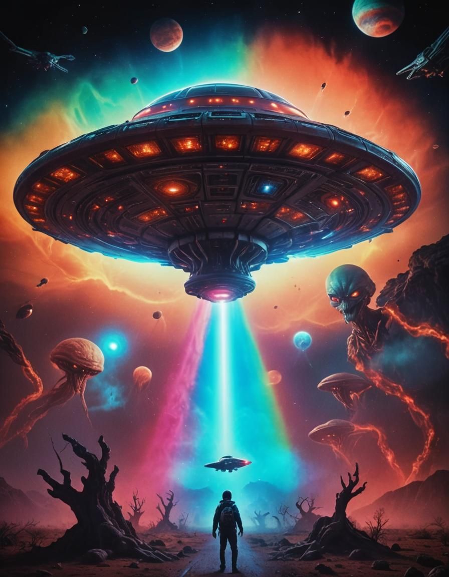 alien encounter - AI Generated Artwork - NightCafe Creator