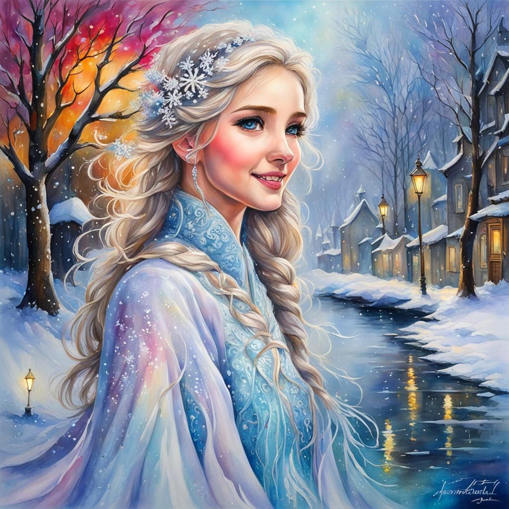 Winter Frozen - AI Generated Artwork - NightCafe Creator
