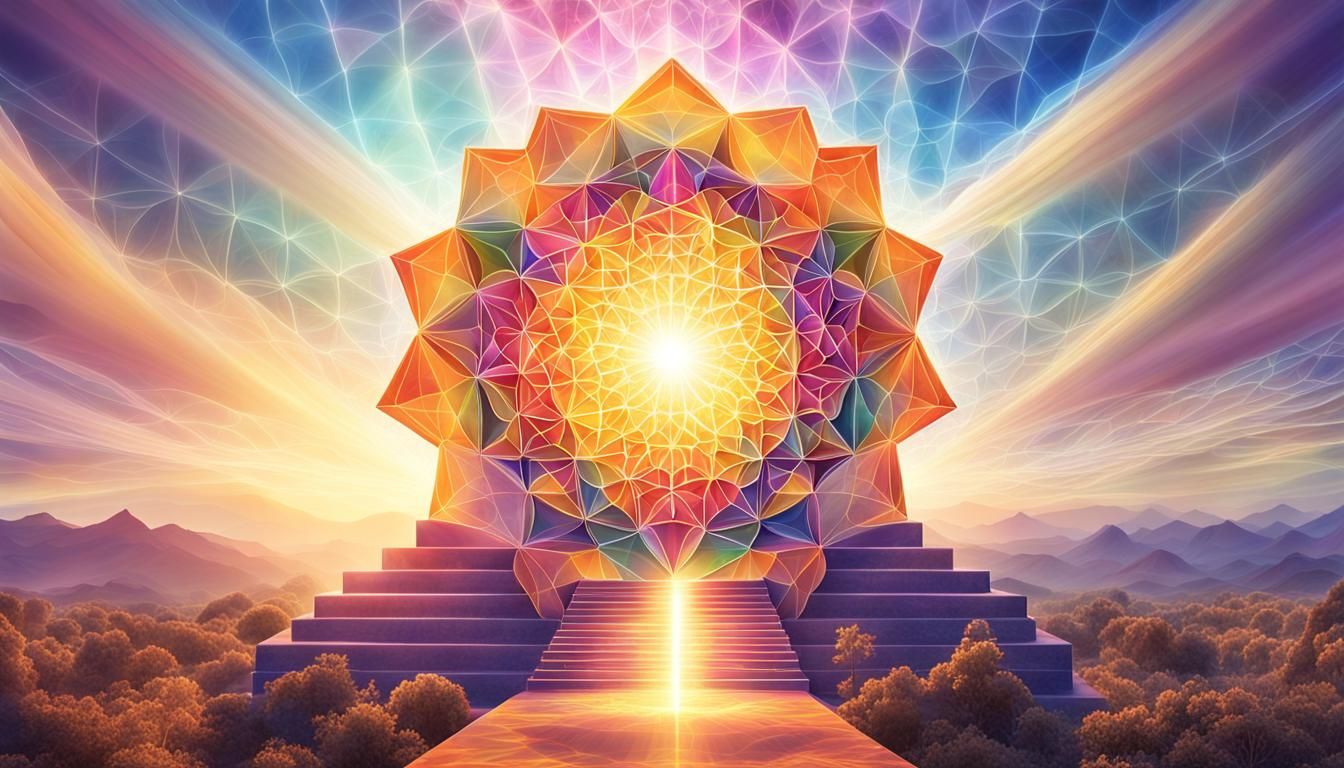 Divine Meditative Geometry - AI Generated Artwork - NightCafe Creator