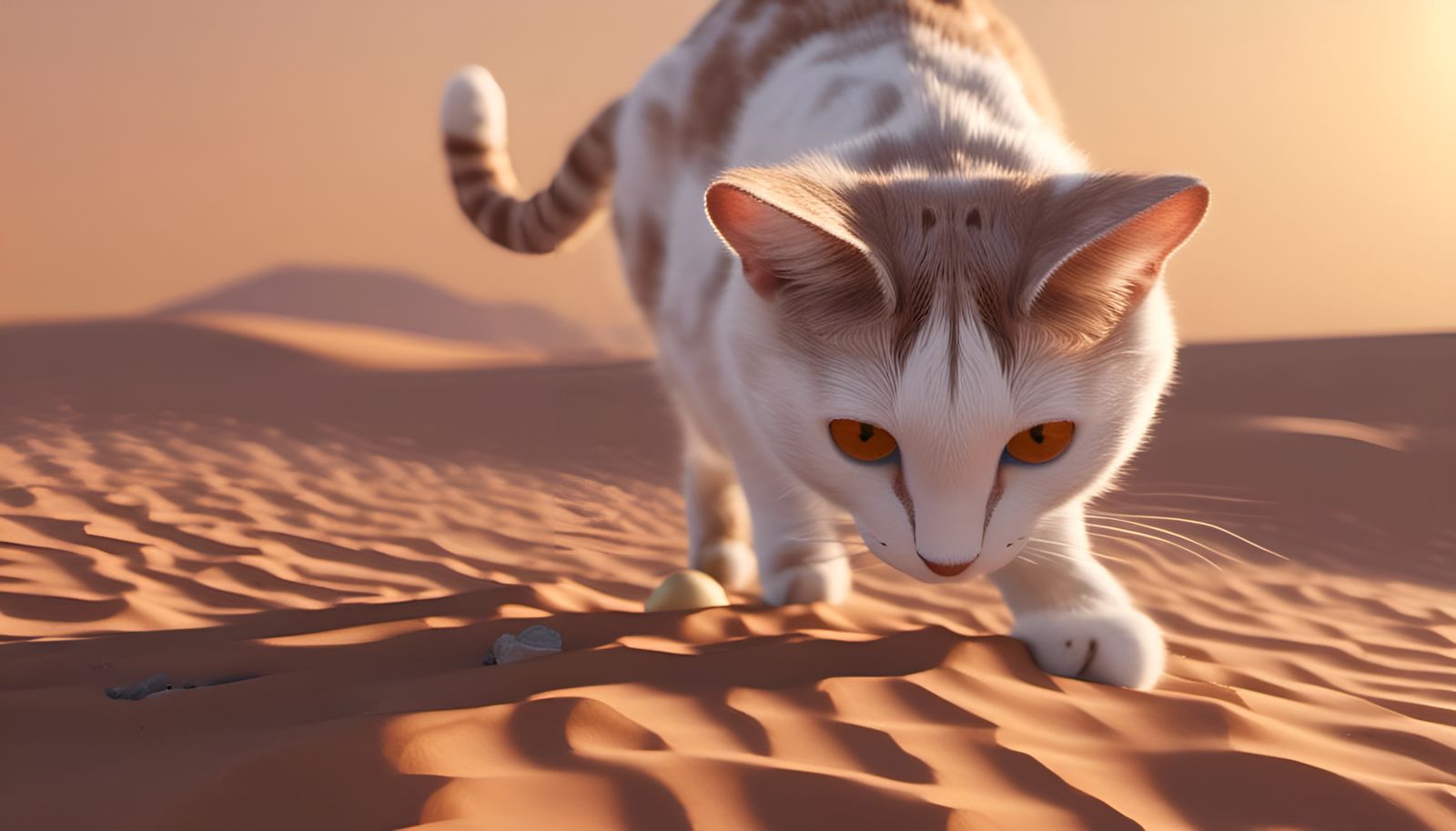 Tracking in desert - AI Generated Artwork - NightCafe Creator