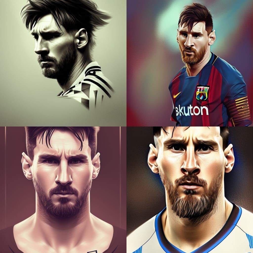 Lionel Andres Messi - AI Generated Artwork - NightCafe Creator