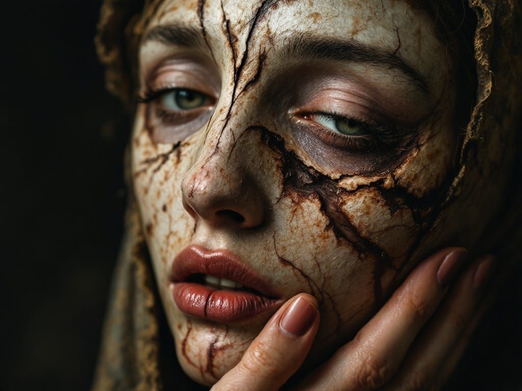 cracked mask - cracked mask